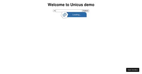 Unicus Angular Demo Codesandbox