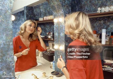British Actress And Model Gillian Duxbury At Home In London Circa