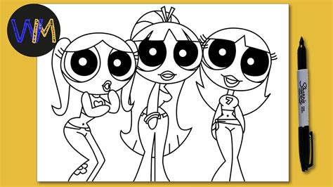 💘 ¿cómo Dibujar A Las Chicas Superpoderosas Aesthetic 💅 Disney