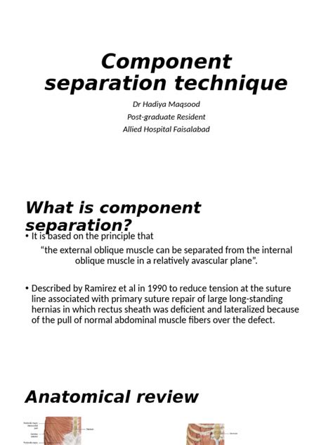 Component Seperation Technique Pdf