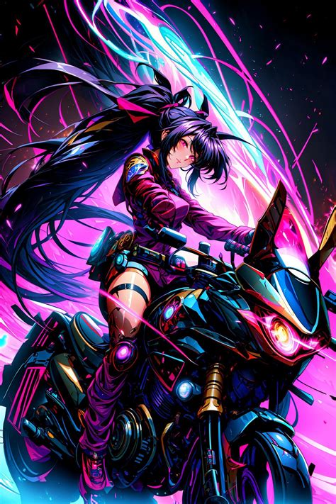 Karmen Rider Akeno Himejima Is Ready For Action Ai Generated By