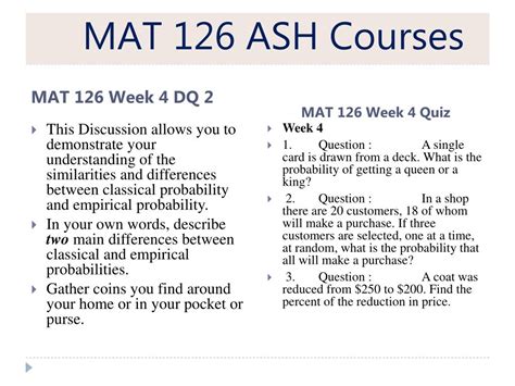 Ppt Mat 126 Ash Tutorial Uoptutorial Powerpoint Presentation Free