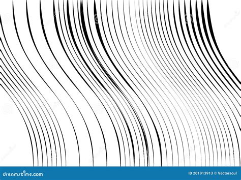 Abstract Wavy Waving Billowy And Undulating Lines Stripes Squiggly Squiggle Lines With