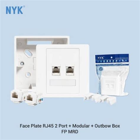 Jual Wall Face Plate Socket Lan Modular Rj45 2 Port Jakarta Barat Glodokvcd Tokopedia