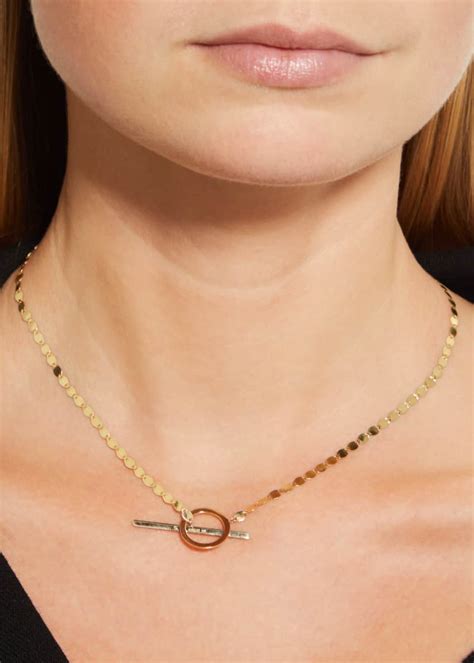 Lana Toggle Nude Chain Necklace Bergdorf Goodman