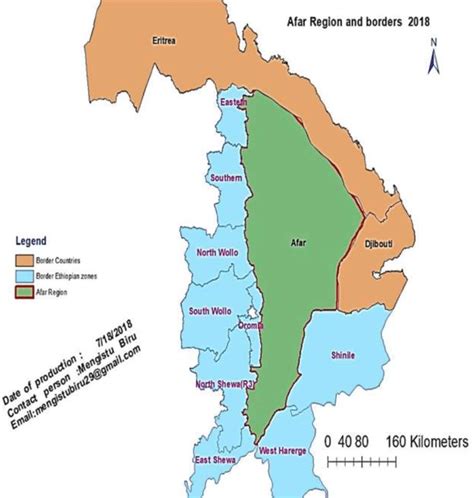 Map Shows Afar Regional State Ethiopia 2018 Source Federal Download Scientific Diagram