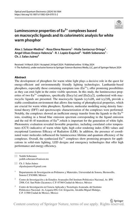 Luminescence Properties Of Eu Complexes Based On Macrocyclic Ligands And Its Colorimetric