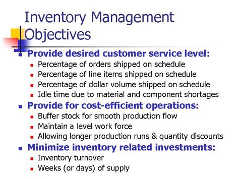 Chapter Independent Demand Inventory Management Operations