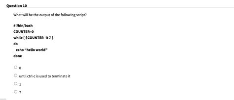 solved question 10 what will be the output of the following