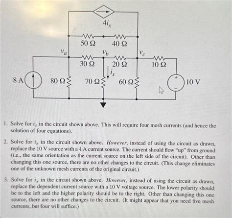 Solved Solve For Ix In The Circuit Shown Above This Will Chegg