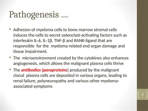 Multiple Myeloma Aetiology Pathogenesis And Managementppt