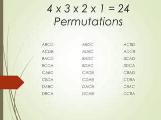 Permutations And Combinations PPT