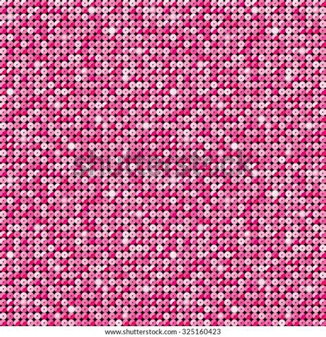 Square Banner Background Pink Sequins Glitters Stock Vector Royalty