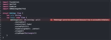 WebImage Cannot Be Constructed Because It Has No Accessible