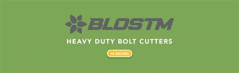 BLOSTM Heavy Duty Bolt Cutters 14 Stainless Steel Bolt Cutter With Ergonomic Rubber Grip
