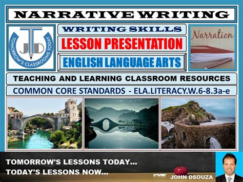 NARRATION READING AND WRITING POWERPOINT PRESENTATION SLIDES Teaching Resources