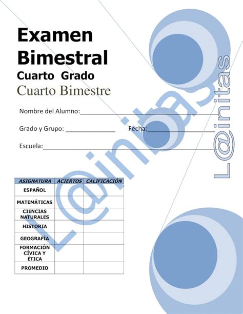 PDF Examen Bimestral Labusqueda Wikispaces Comlabusqueda Wikispaces