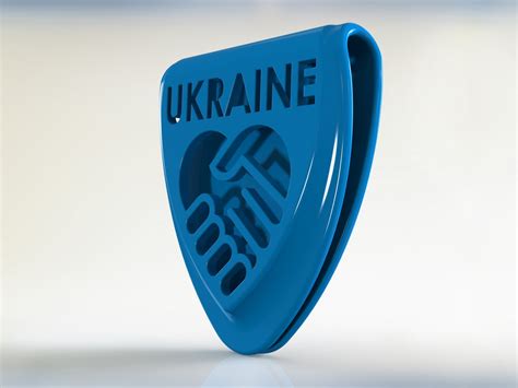 The Ukrainian Shield Free 3D Model 3D Printable Stl CGTrader