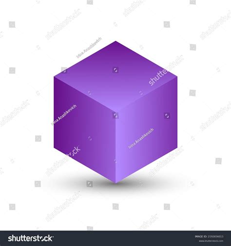 Vector Purple Cube Gradients Game Icon Stock Vector Royalty Free