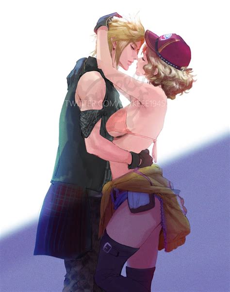 Prompto Argentum And Cindy Aurum Final Fantasy And 1 More Drawn By