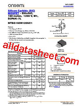 NTBG N SC Datasheet PDF ON Semiconductor