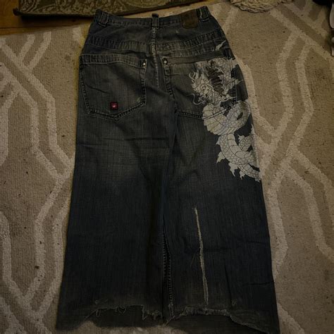 Jnco Jeans Giant Dragon Print With Logo Embroidery Depop