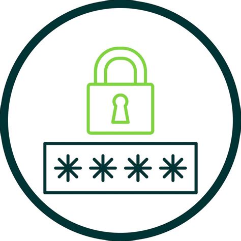 Password Line Circle Icon 42784703 Vector Art At Vecteezy