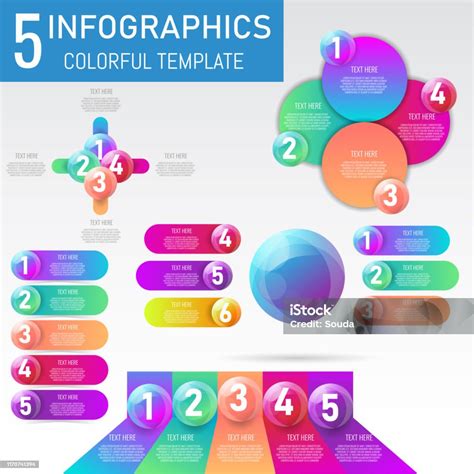 인포 그래픽 요소 3d 공 데이터 프리젠 테이션 비즈니스 프로세스 디자인 벡터 일러스트레이션의 집합 개념에 대한 스톡 벡터 아트 및 기타 이미지 Istock