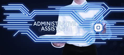 Writing Displaying Text Administrative Assistant Internet Concept