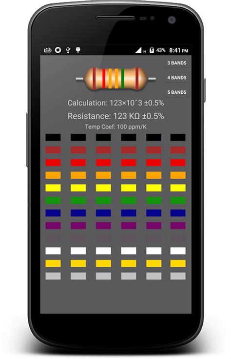 Resistor Color Code Calculator لنظام Android تنزيل