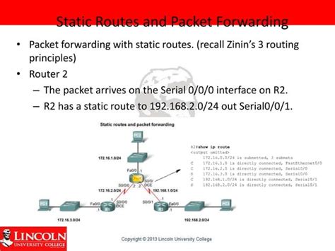 Sept 2017 Static Routing And Packet Forwarding Pptx