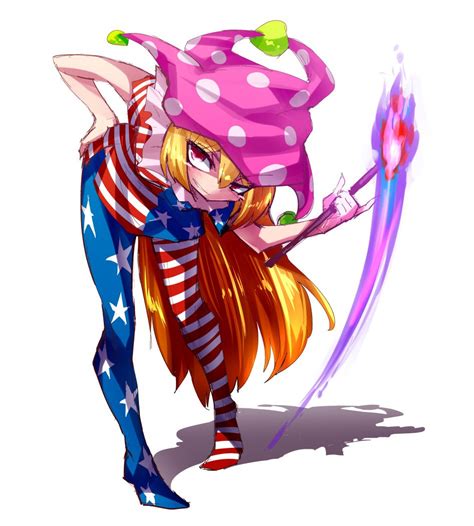 Shimizu Pem Clownpiece Original Touhou Non Web Source 1girl American Flag Dress American