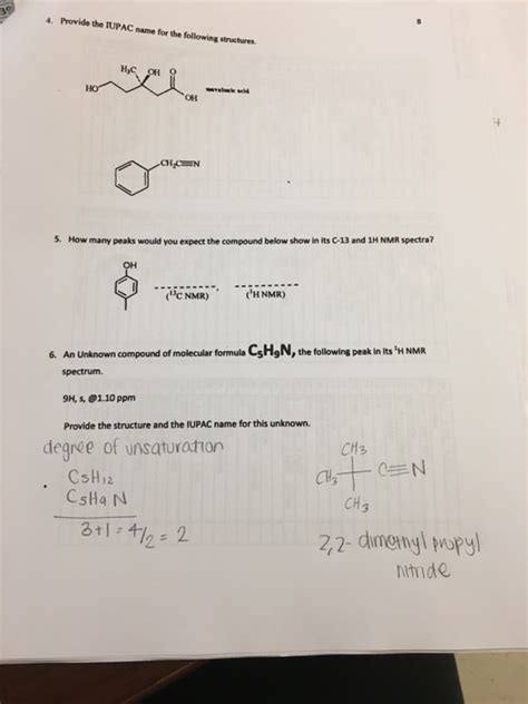 Solved 4 Provide The IUPAC Name For The Following Chegg