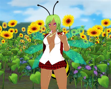 Rule 34 Bee Girl Cleavage Gyaru Gyaru Bee Makeup Mead Artist