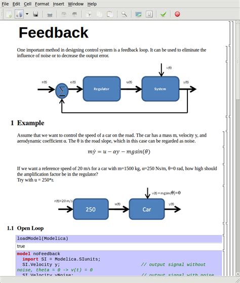 Omnotebook With Drmodelica And Drcontrol — Openmodelica Users Guide V196 Documentation