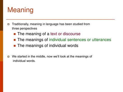 Ppt Representing Meaning Powerpoint Presentation Free Download Id