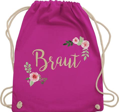 Shirtracer Turnbeutel Braut Blumen Jga Junggesellenabschied Frauen