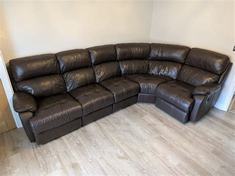 Brown Leather Corner Recliner Sofa Sofalistic The Sofa Marketplace