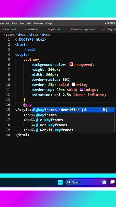 Css Circle Animation Effects Html Css Coding Html5 Programming
