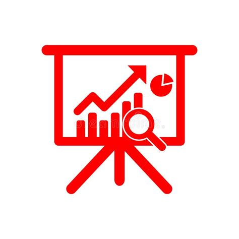 Data Graph Chart Growth Rate Business Analysis Red Icon Stock