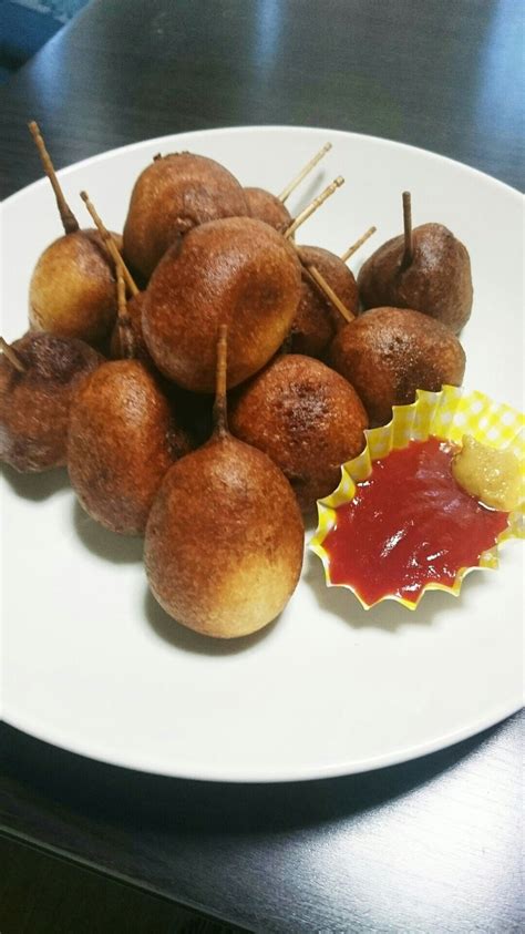 ホットケーキmixで一口アメリカンドッグ By キョンちゃん♪ 【クックパッド】 簡単おいしいみんなのレシピが394万品