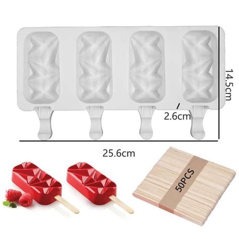 Moule Moule à crème glacée en Silicone trous Cube à glace plateau baril bricolage