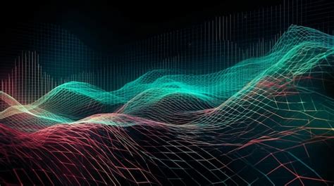 Premium Ai Image Abstract Plexus Blue Geometrical Shapes Connection And Web Concept Digital