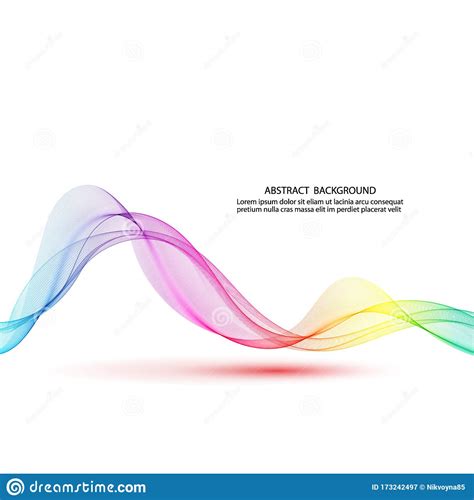 Abstract Colorful Background With Wave Vector Illustration Eps10 Stock