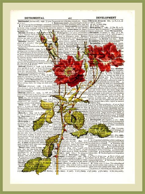 Dictionary Art Printvintage Posterdigital Printspop Etsy