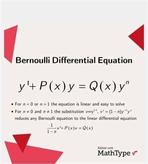 Solve Bernoullis Differential Equation