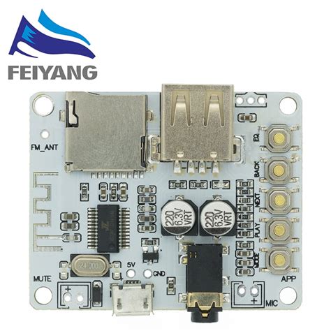 Bluetooth Audio Receiver Board With Usb Tf Card Slot Decoding Playback Output A7 004 5v 21