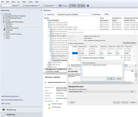 SCOM Snapshot Synchronization Alerts Kevin Justin S Blog
