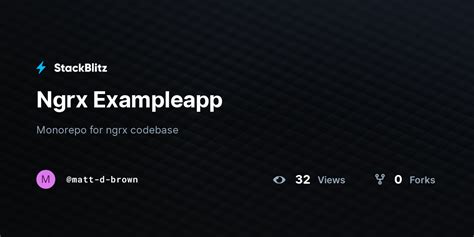 Ngrx Exampleapp Stackblitz