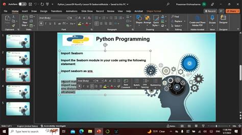 Python L59 In Tamil This Video Explains Numpy Lesson18non Tech People Can Understand Well